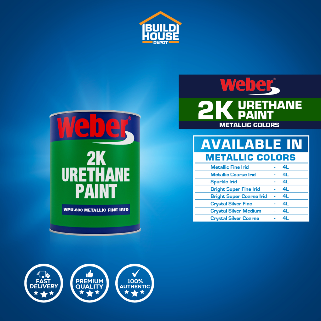 WEBER 2K Urethane Paint - Metallic Colors – 4L | Shopee Philippines