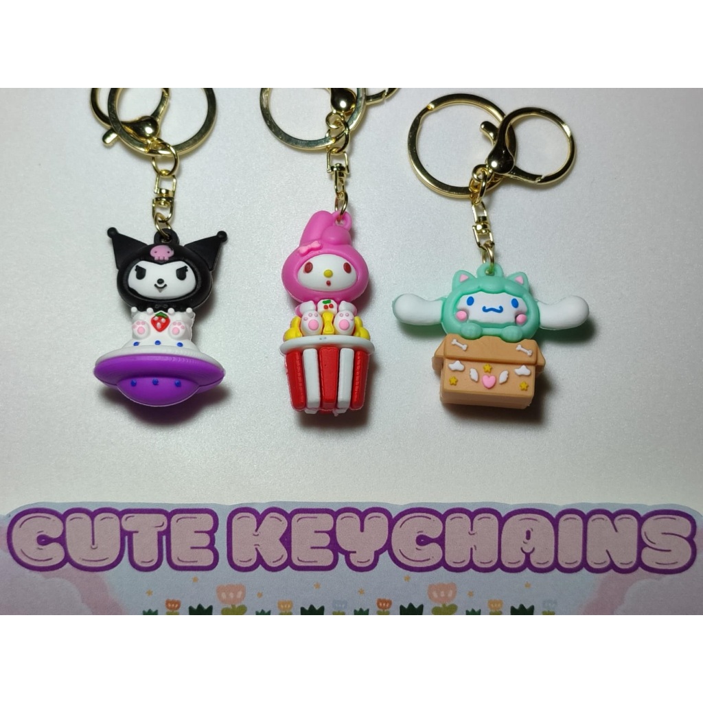 Cute Cartoon Characters Keychain 2 | Shopee Philippines