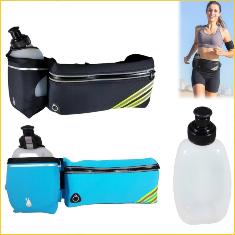 Running Belt With Water Bottle Waterproof Waist Pack For Men And Women ...