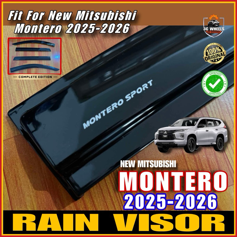 NEW MITSUBISHI MONTERO SPORT 2025-2026 PREMIUM RAIN VISOR | Shopee ...