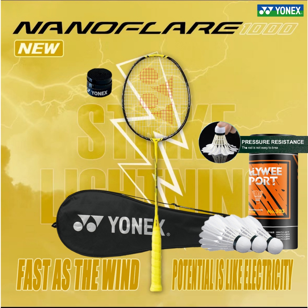 YONEX Badminton Racket Full Carbon Ultra Light Single Racket 4U 22 ...