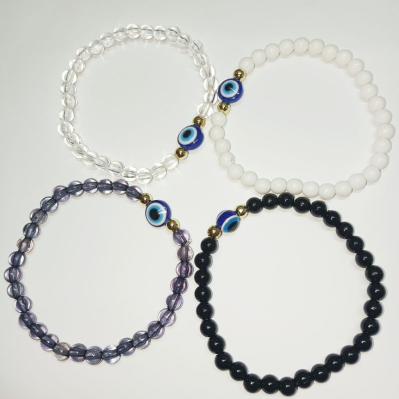 Devil's Eye Beaded Bracelet (Handmade by Kraftifies) | Shopee Philippines