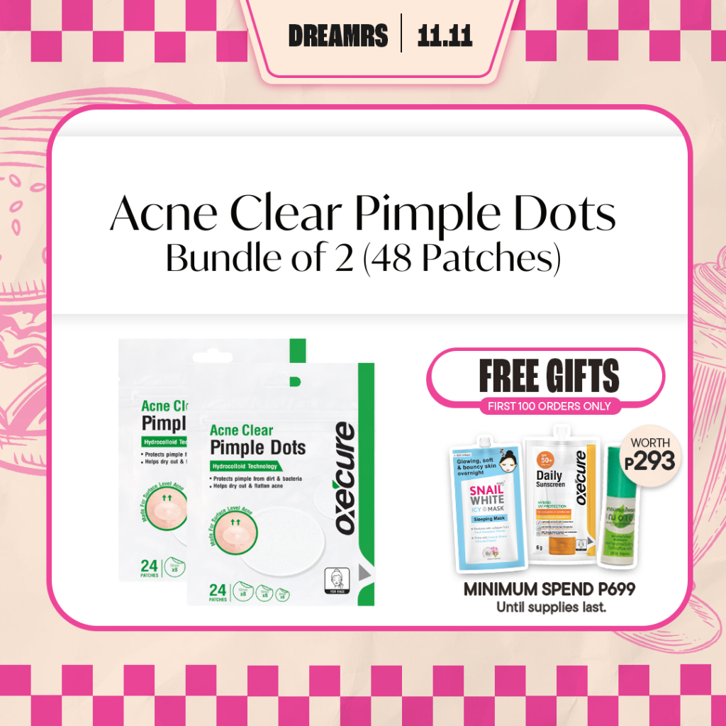 OXECURE Acne Clear Pimple Dots Bundle of 2 (DREAMRS) | Shopee Philippines