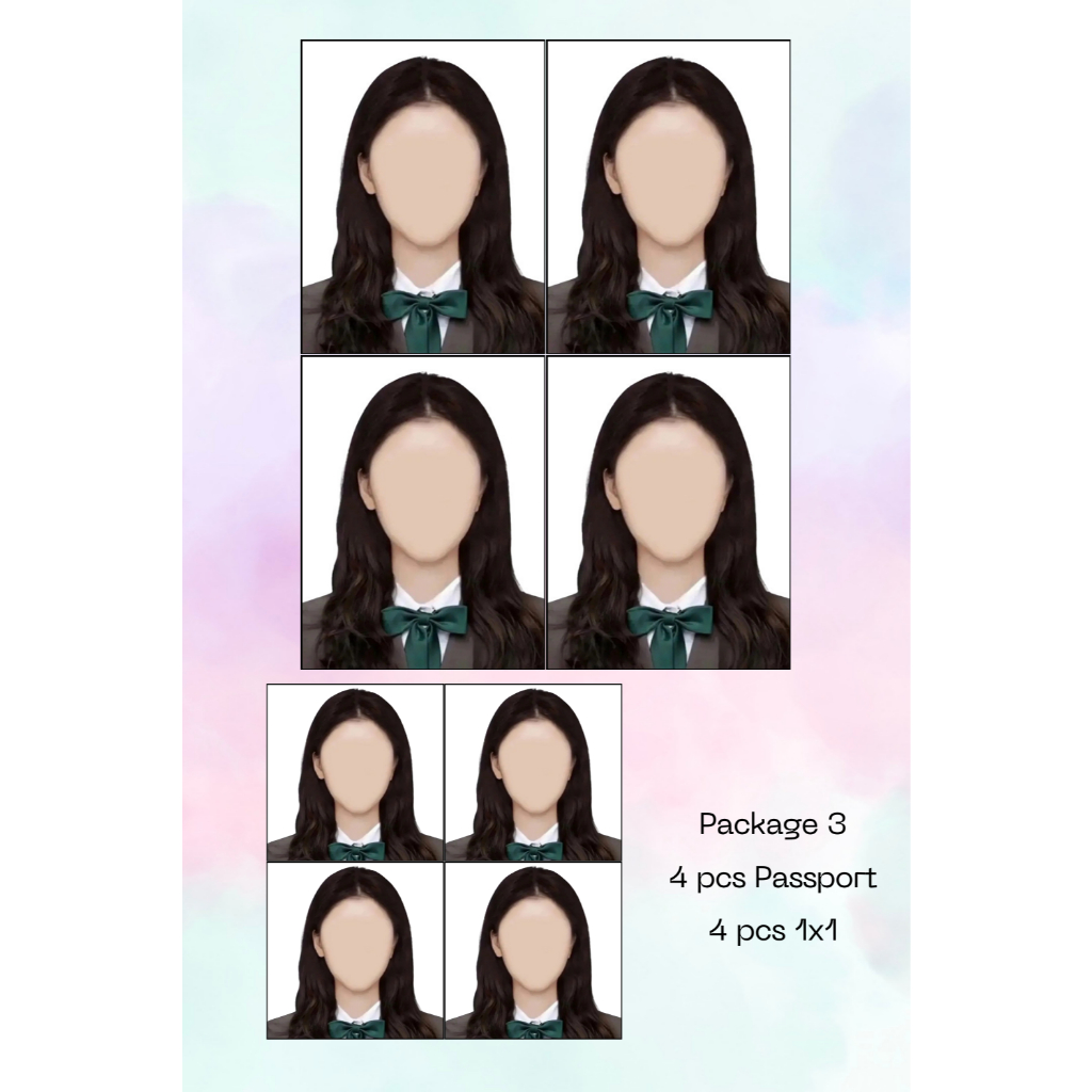 Rush ID Picture Package 2x2, 1x1, Passport Size, Wallet Size, 3R, 4R ...