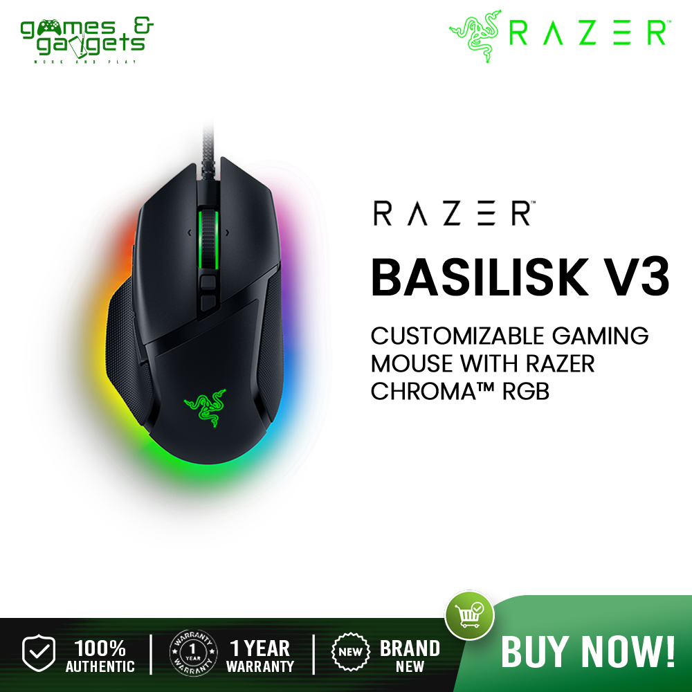 Razer Basilisk V3 Customizable Ergonomic Gaming Mouse | Shopee Philippines