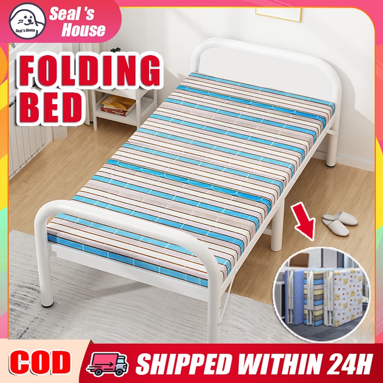 Seal Simple Folding Bed Portable Rental House Iron Bed Single Bed Bed ...
