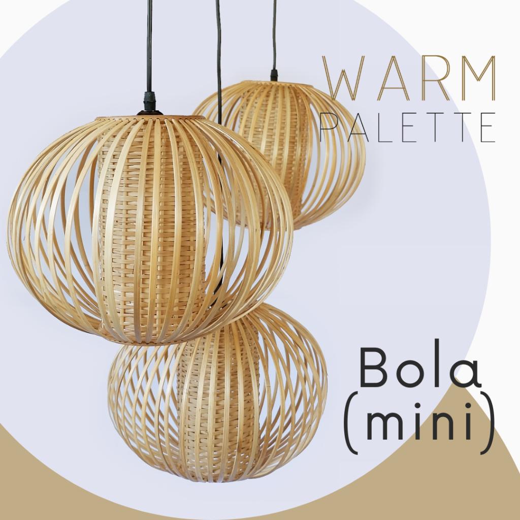 Makop (Mini) Bamboo Hanging Light / Bamboo Pendant Light | Shopee ...