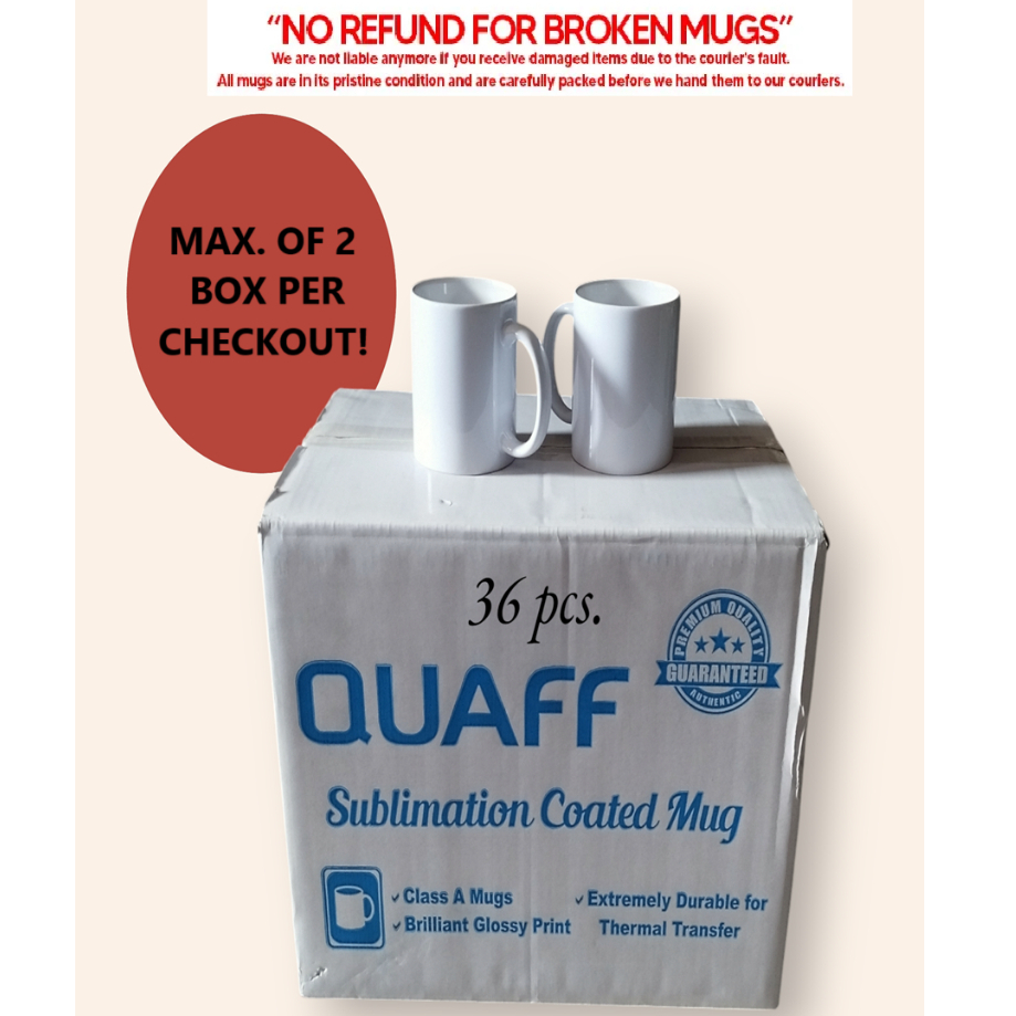 QUAFF Sublimation White Coated Mug (11oz / 330ml) | Shopee Philippines