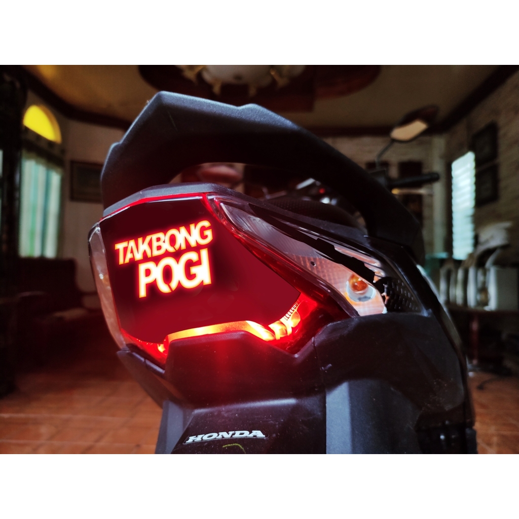 Honda Beat Fi 2023/2024 Model V3 Tail Light Decal Sticker Takbong Pogi ...