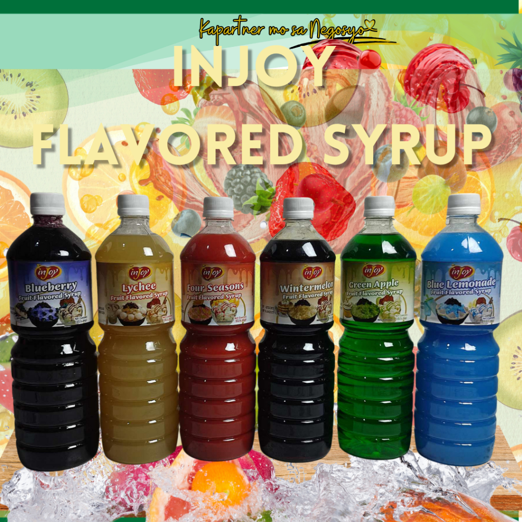 Injoy Fruit Flavored Syrup for Drinks Juice FruitTea Desserts | Shopee ...