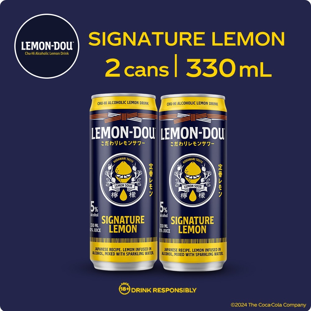 Lemon-Dou Signature Lemon 330ml 5% Alcohol Chu-hi - Pack of 2 | Shopee ...