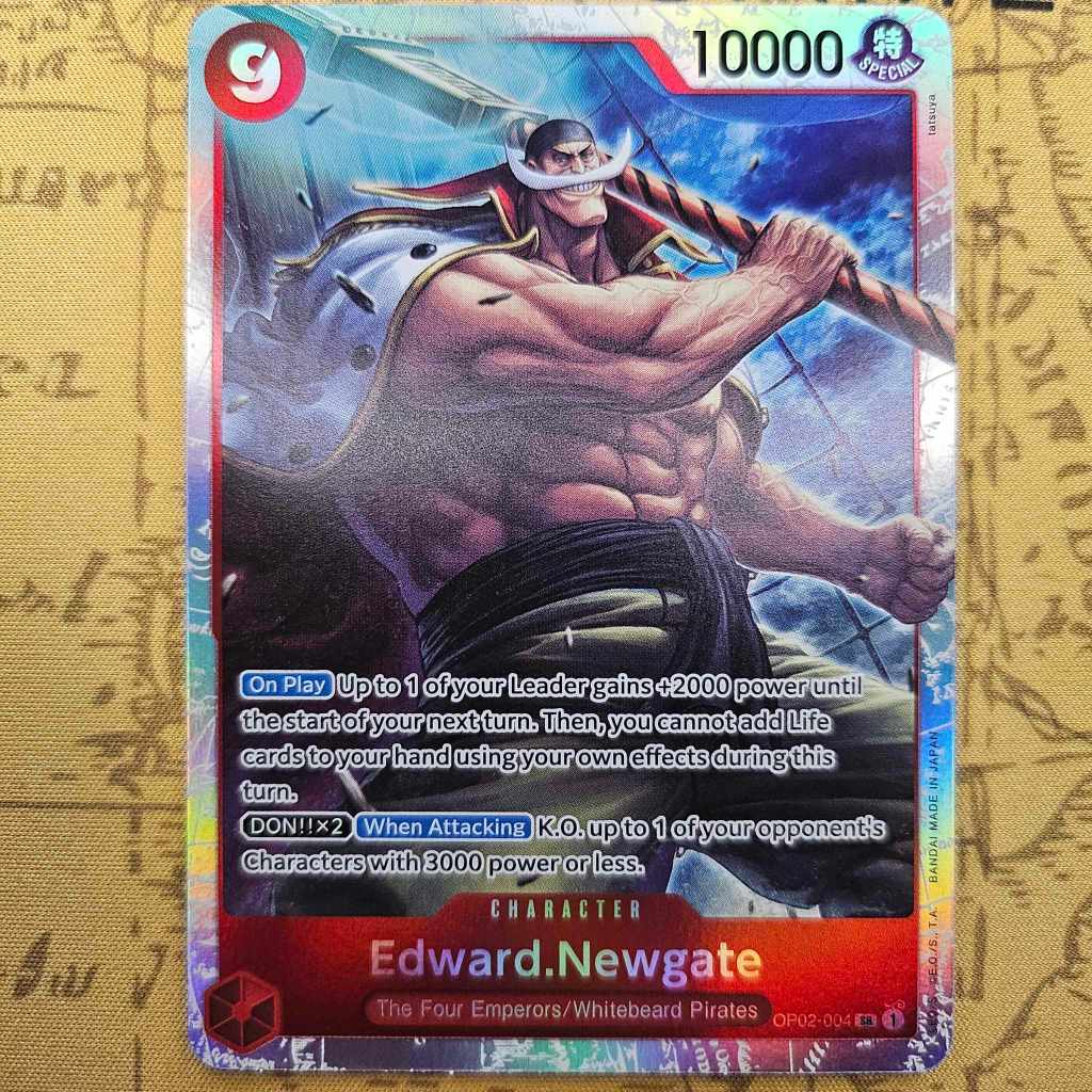 One Piece TCG [ENGLISH] OP02-004 SR Edward Newgate [ENGLISH VERSION ...
