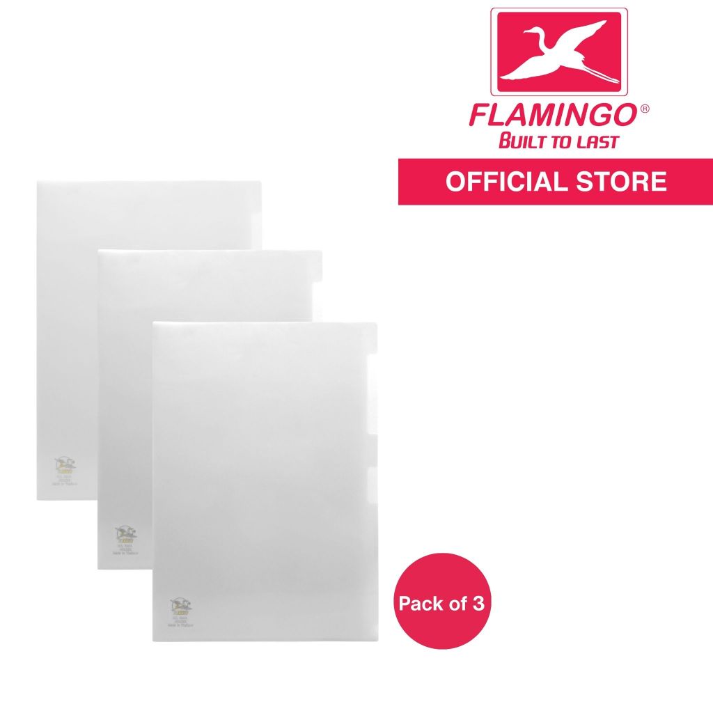 FLAMINGO L-Shape Folder | Letter/A4 | Pack of 3 | 930A 930L | Shopee ...