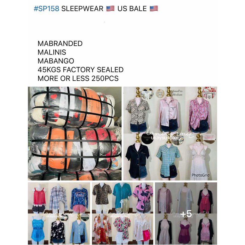 JP158 / SP158 Sleepwear (UKAY SEALED BALE) | Shopee Philippines