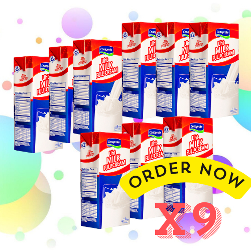 Conaprole UHT Full Cream Milk 1L x9 - Rich & Creamy, Long-Lasting ...