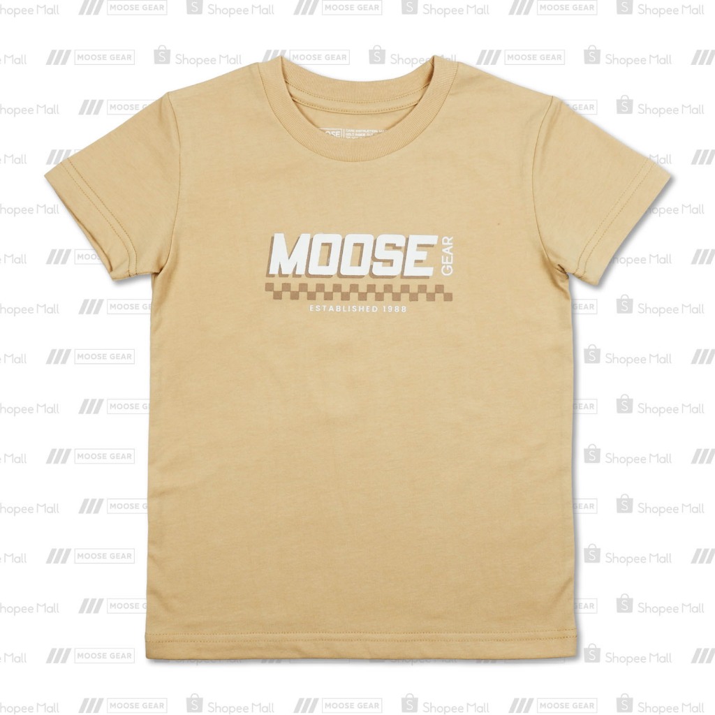 Moose Gear Latte Beige T-shirt With "MOOSE" Print Details (TS-P 14380 ...
