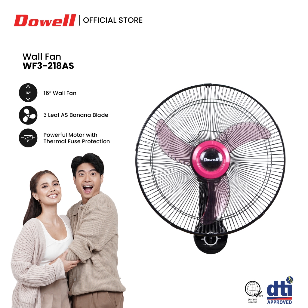 Dowell 16" Wall Fan Electric Fan WF3-218AS | Shopee Philippines