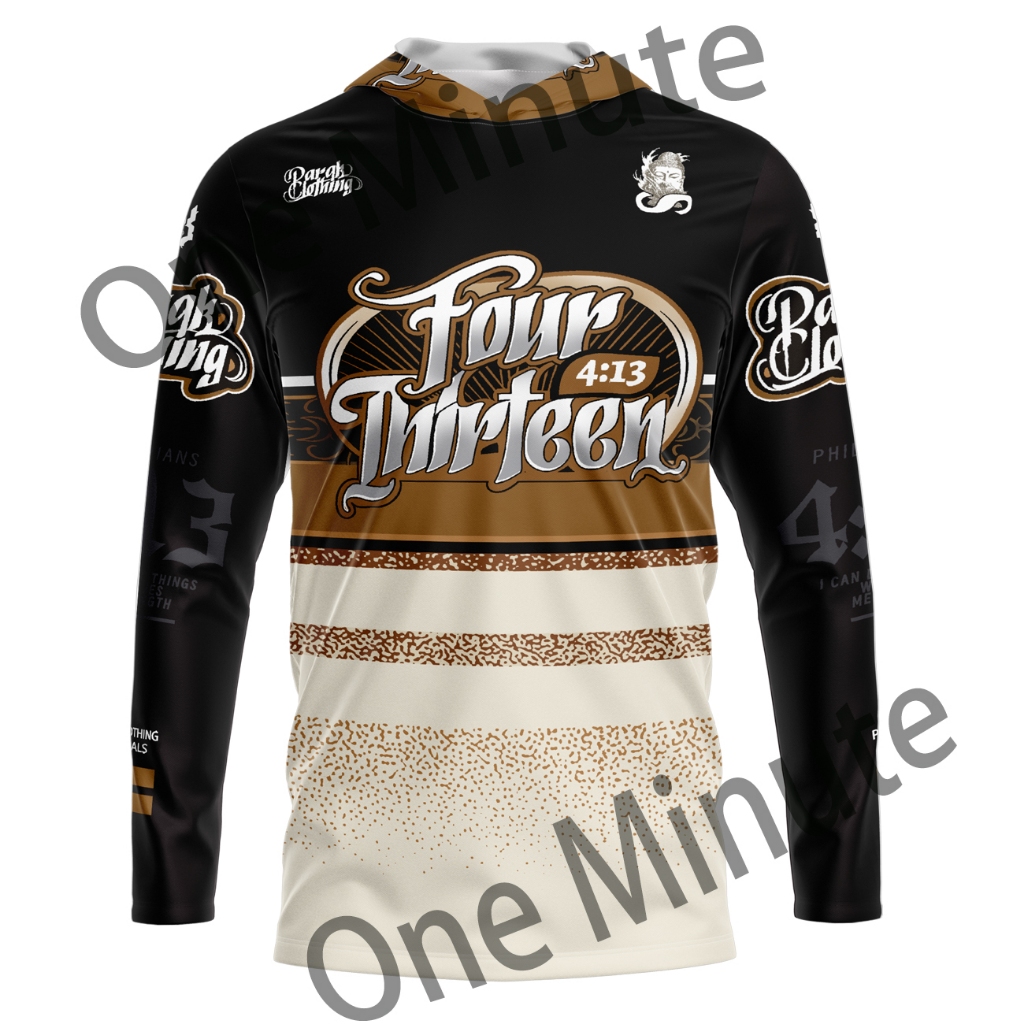 Warmer Jersey with Hoodie Design for men Motorcycle Long Sleeve T-shirt Hood Full Sublimation ...
