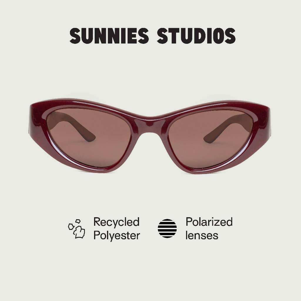 Sunnies Studios Sol (Polarized Wraparound Cateye Sunglasses for Men and Women) | Shopee Philippines