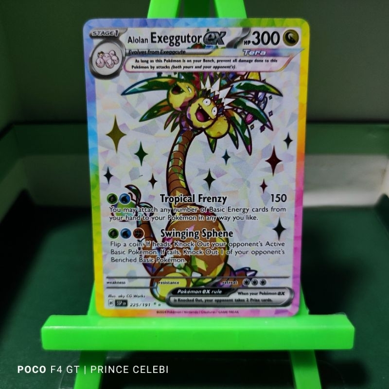 Pokemon TCG - Alolan Exeggutor ex Full Art Tera | Shopee Philippines