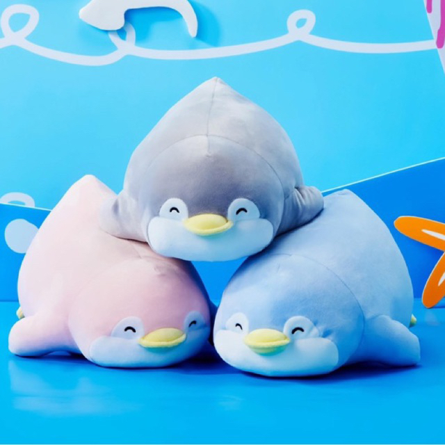 ️ 25in. Lying Penguin Plush Toy | Stuffed Toy (Pink | Blue | Grey) ️by ...
