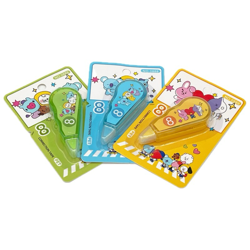 WISDOM 0888 BTS CORRECTION TAPE SCHOOL SUPPLIES/Giveaways | Shopee ...