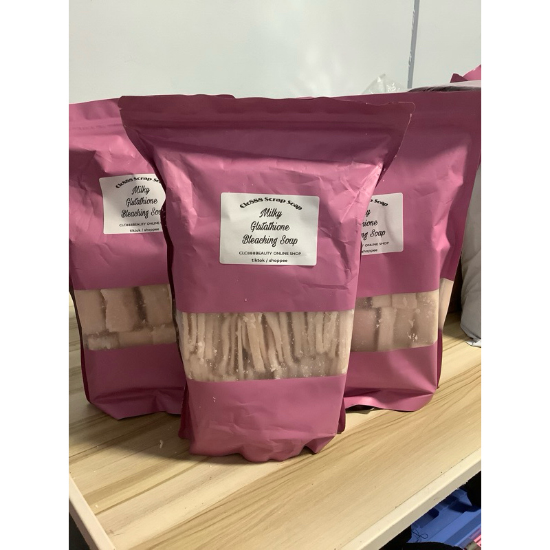 PINK MILKY GLUTA BLEACHING SCRAP SOAP | Shopee Philippines
