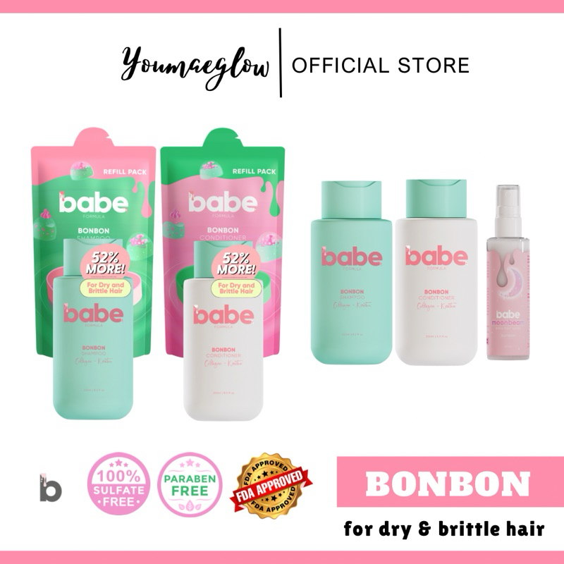 Babe Formula BonBon Shampoo Conditioner (for dry and brittle hair ...