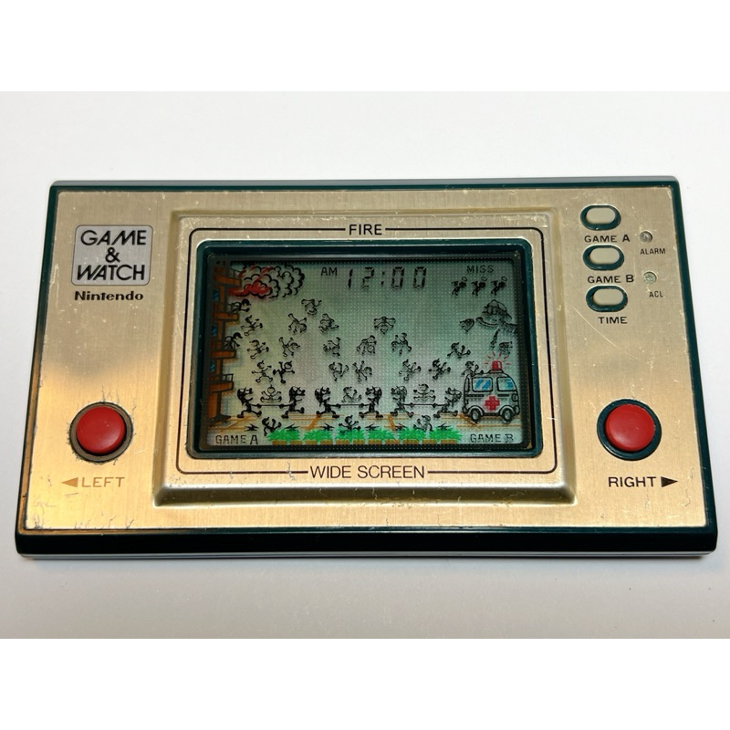 NINTENDO GAME AND & and WATCH Fire Wide Screen 1981 Direct From Japan ...