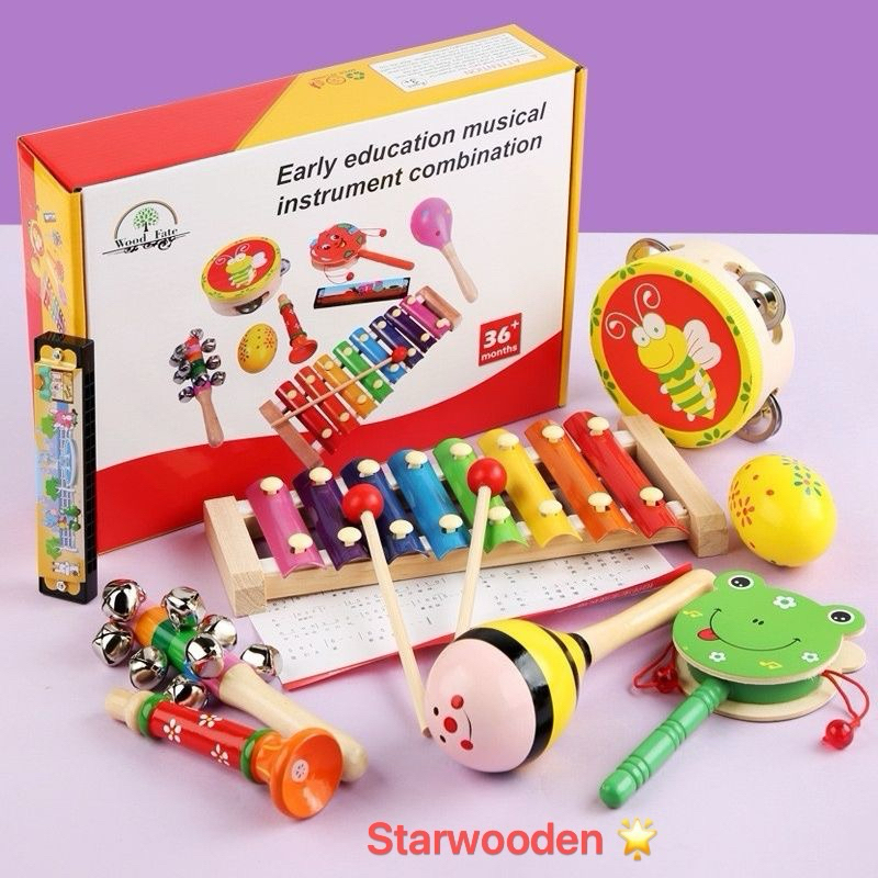 kid Complete Musical Set Early Educational Musical Instrument ...