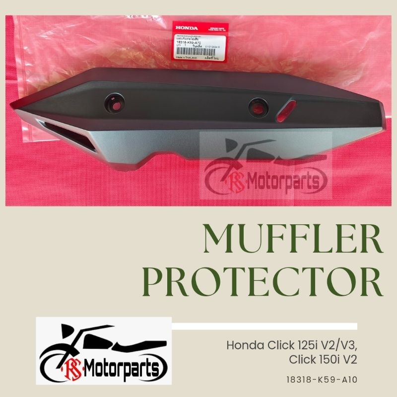 Honda Click 125i V2/V3, Click 150i V2 Muffler Protector, 18318-K59-A10 ...