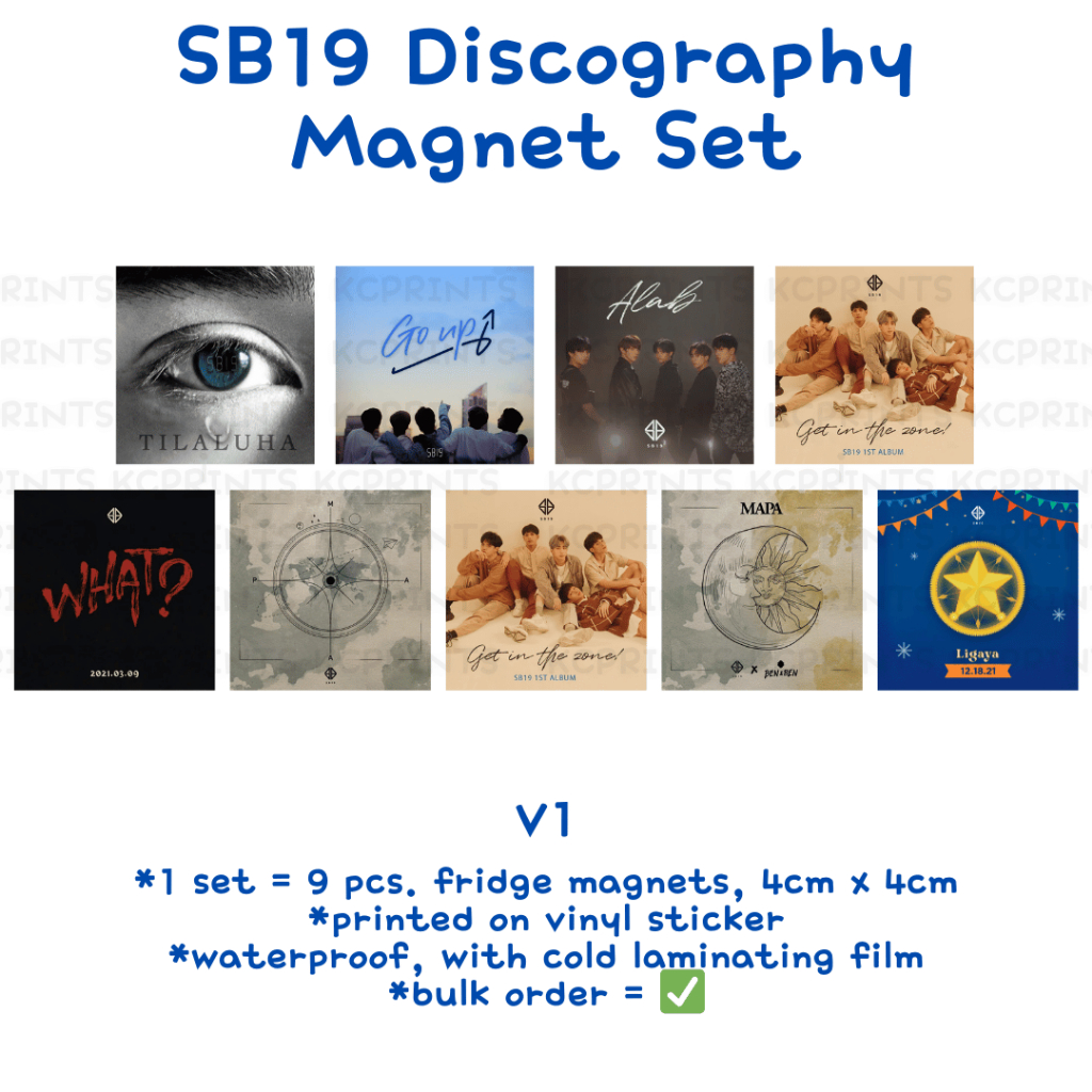 [FANMADE] SB19 Discography Album Magnet Set | Shopee Philippines
