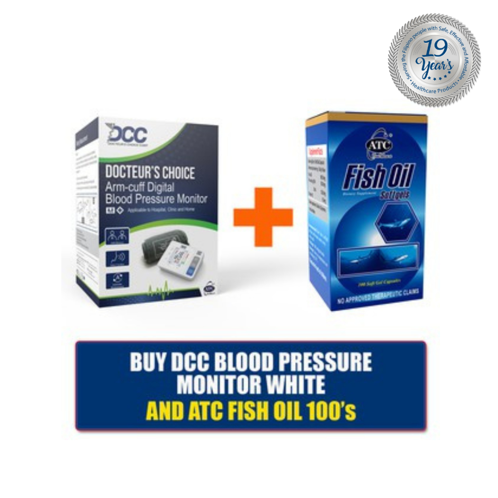 ATC Heart Health Pack (BP White & Fish Oil 100's) | Shopee Philippines