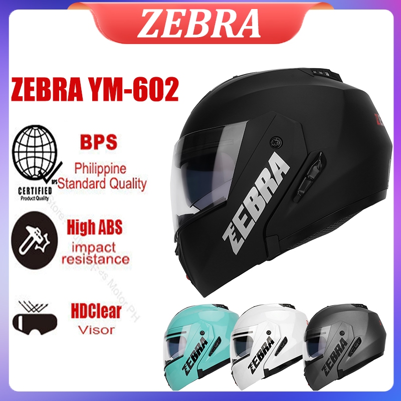 ZEBRA Helmet YM-602 Modular Helmet Dual Visor For Men And Women ...