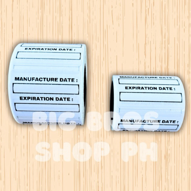 Manufacture Date and Expiration Date Thermal Sticker - Water Proof ...