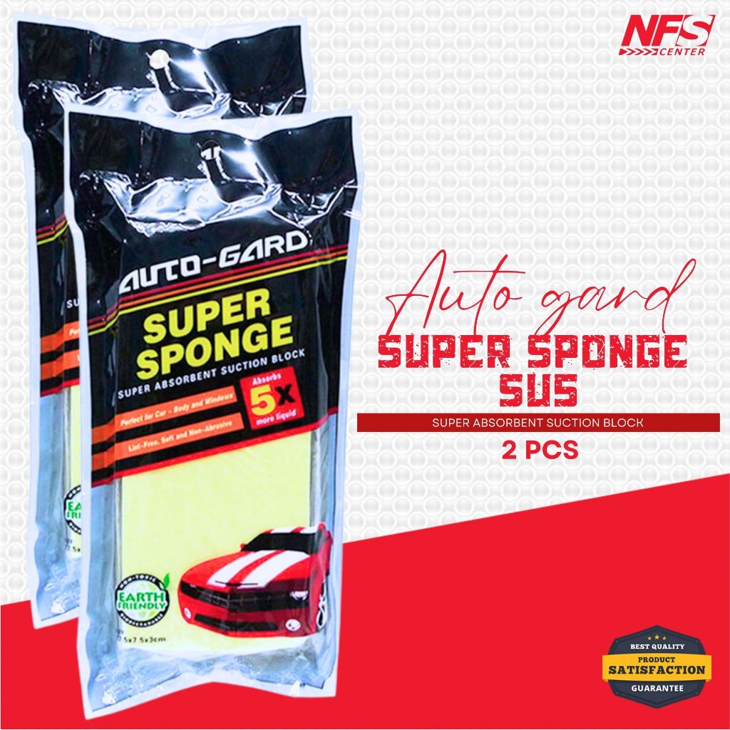 2pcs Autogard SU5 Super Sponge Fast Drying | Shopee Philippines