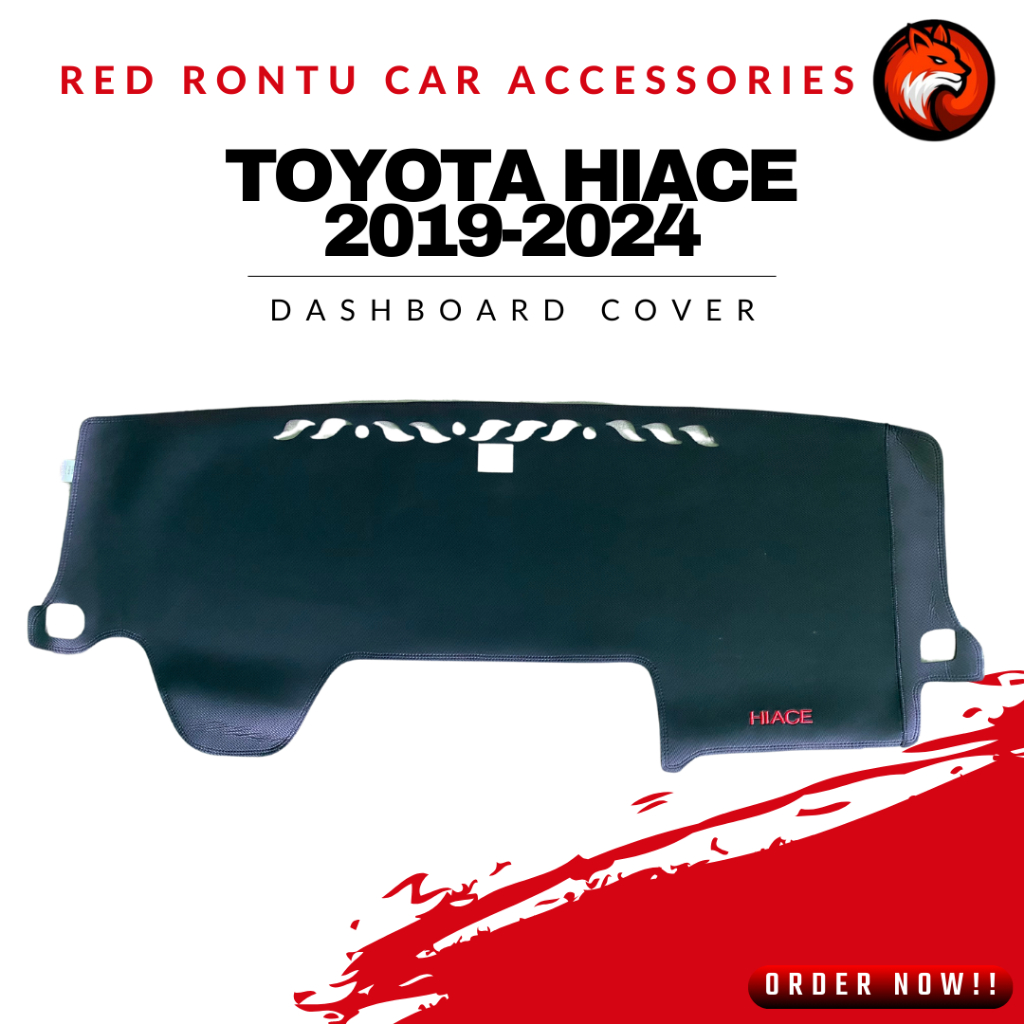 TOYOTA HIACE COMMUTER 2019-2024 LEATHER DASHBOARD COVER | Shopee ...