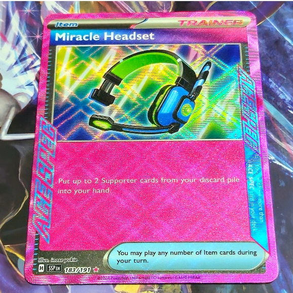 Pokemon TCG Miracle Headset Surging Sparks Ace Rare | Shopee Philippines