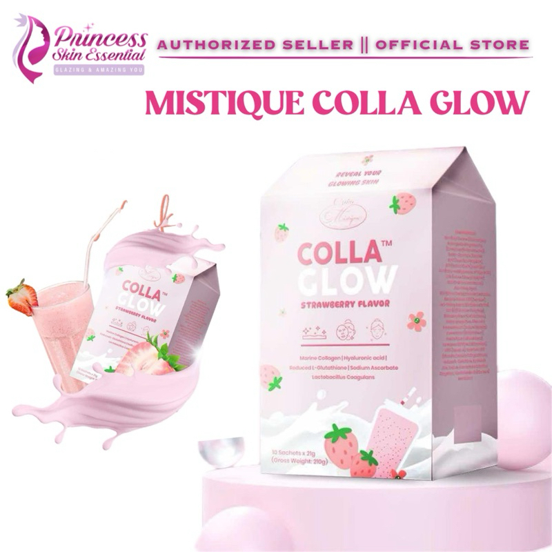 MISTIQUE COLLA GLOW STRAWBERRY COLLAGEN DRINK | Shopee Philippines