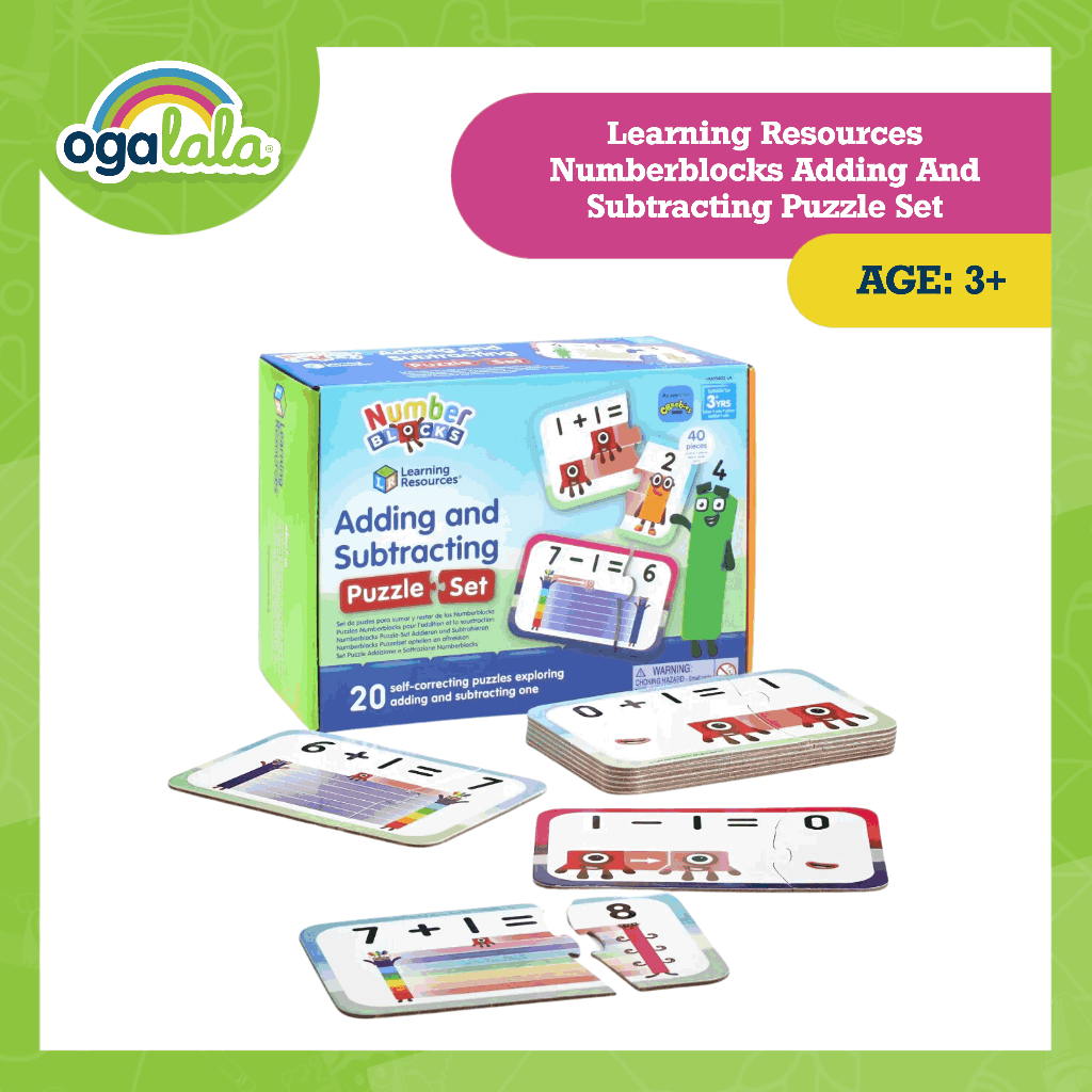 Learning Resources Numberblocks Adding And Subtracting Puzzle Set | Shopee Philippines