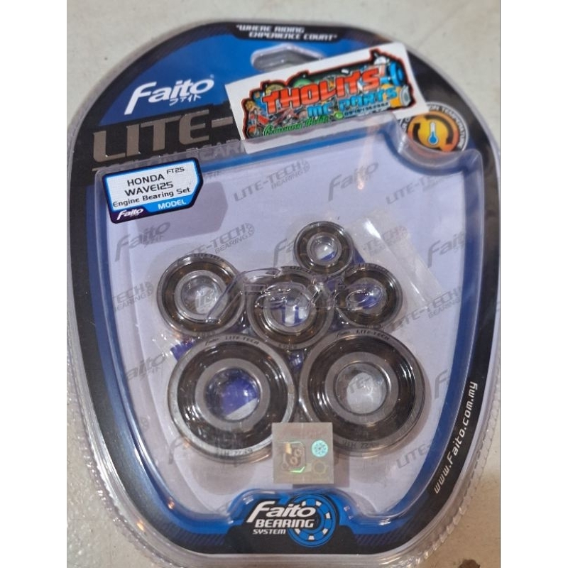 Faito engine bearing set*wave125/xrm125fi/carb/rs125fi/rs125carb ...