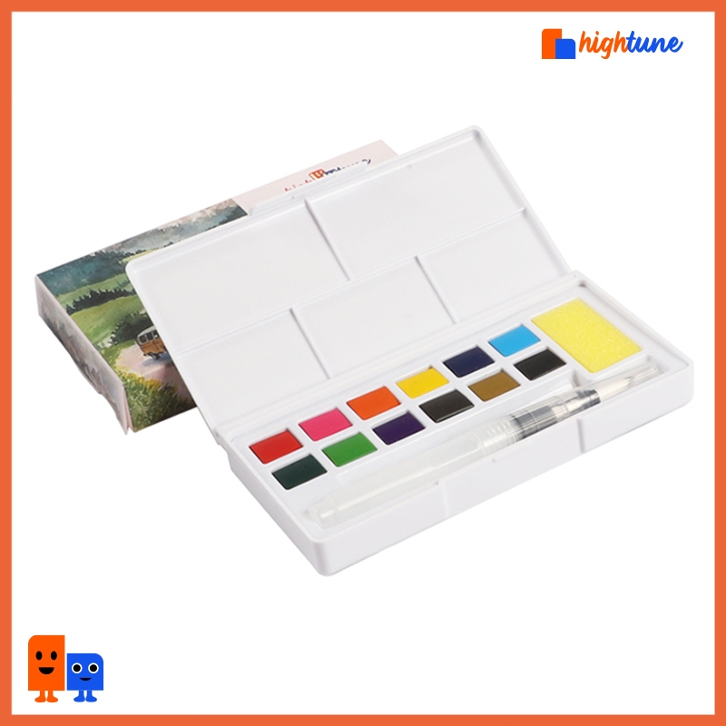 HIGHTUNE Solid Painting Water Color Set 12/24/36 Solid Light Color With ...