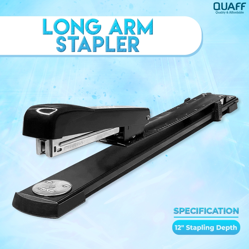 Quaff Long Arm Stapler Metal 12inches Lengthening Stapler | Shopee ...