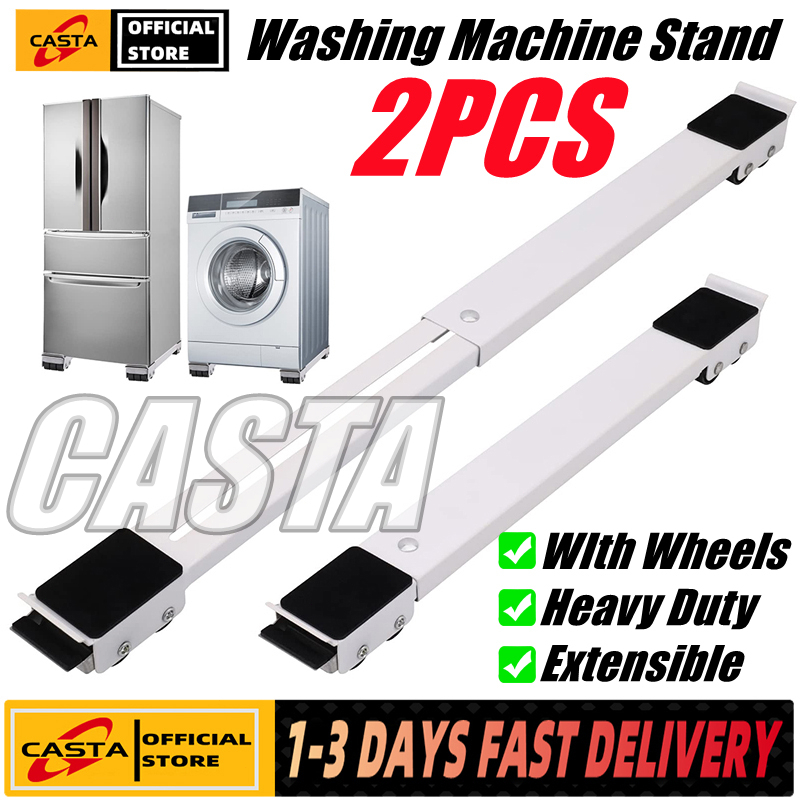 patungan ng ref With Wheel Washing Machine Stand Adjustable Rack Heavy ...