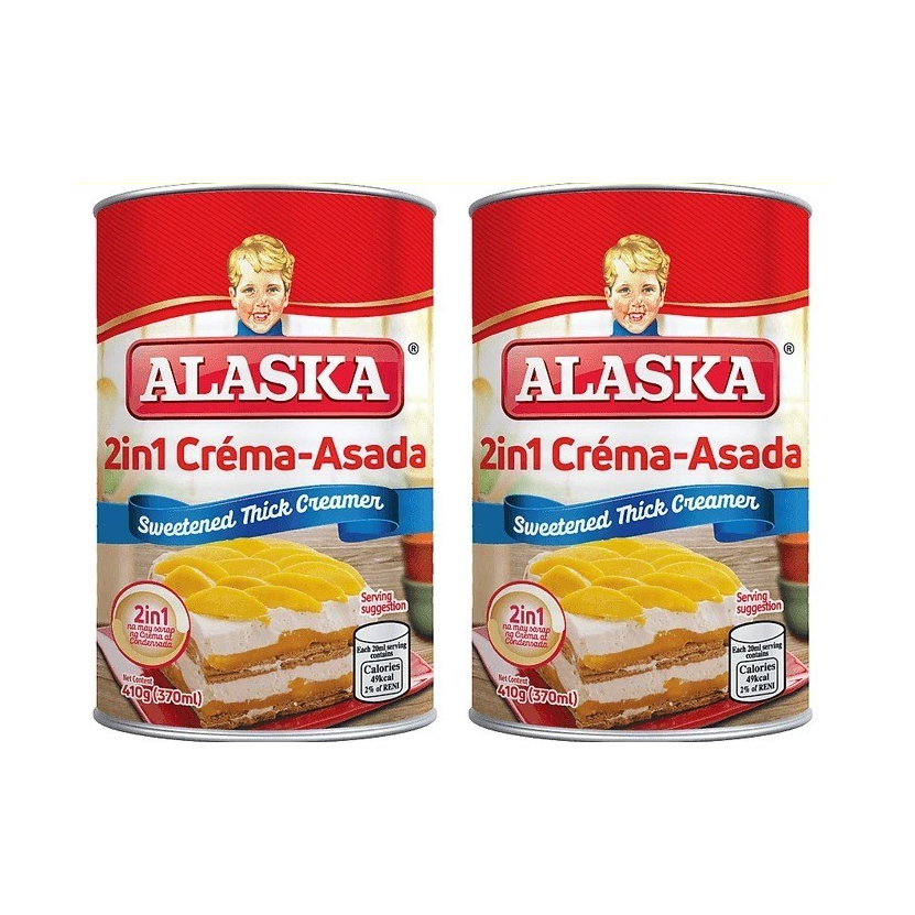 Alaska Créma-Asada 2-in-1 Sweetened Thick Creamer (370ml x 2) SAVE10 ...