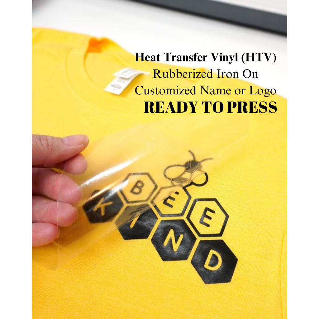 HTV Or Heat Transfer Vinyl, Rubberized Iron On Heat Press for any ...