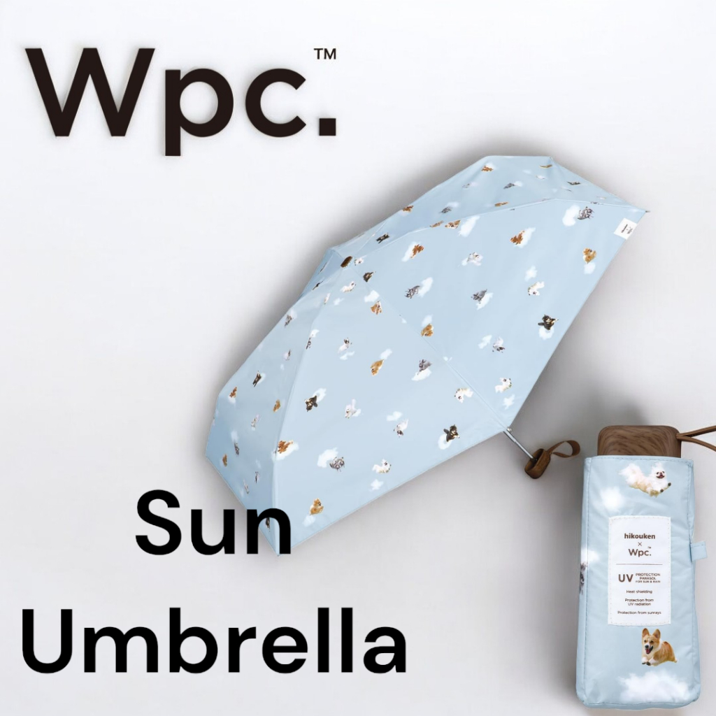 Wpc. Sun Umbrella Folding Umbrella Flying Dog × Wpc. Flying Sunshade ...