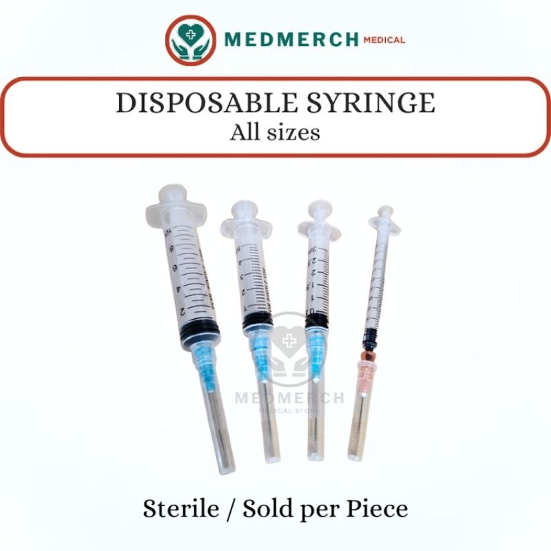 Disposable Syringe with Needle Sterile Sold per Piece | Shopee Philippines
