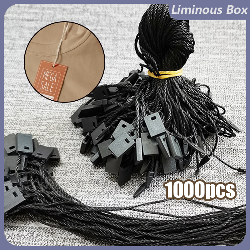 1000pcs Clothes Hang Tag Nylon Hang Tag String With Snap Lock For ...