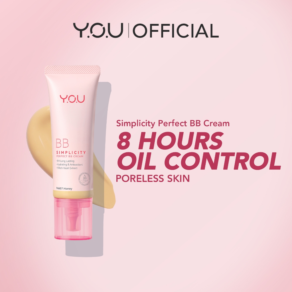 Y.O.U Simplicity Perfect BB Cream l Poreless Skin-like Finish l 8H Oil-Control 10g | Shopee ...